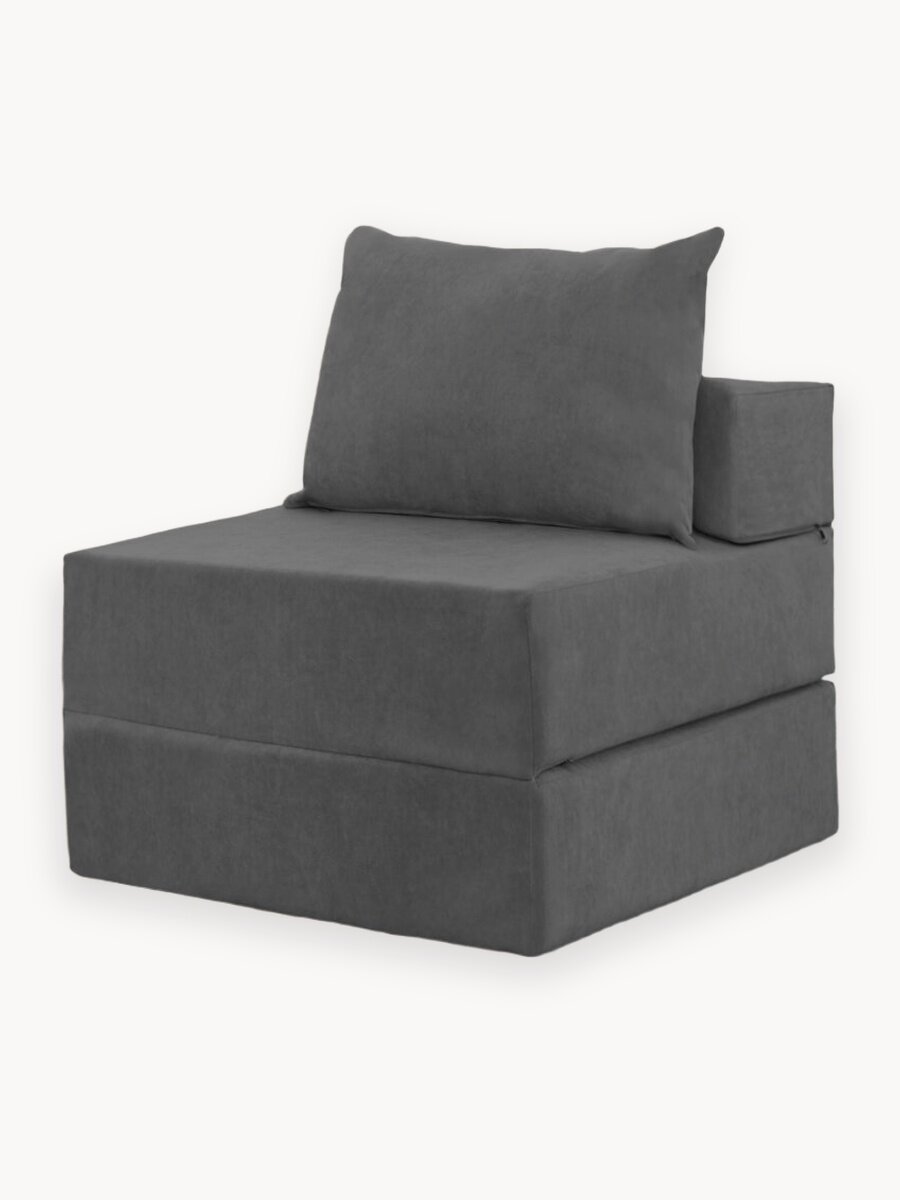 Кресло кровать раскладное Laavi Home, размер ХXXХL, мебельный велюр, сталь