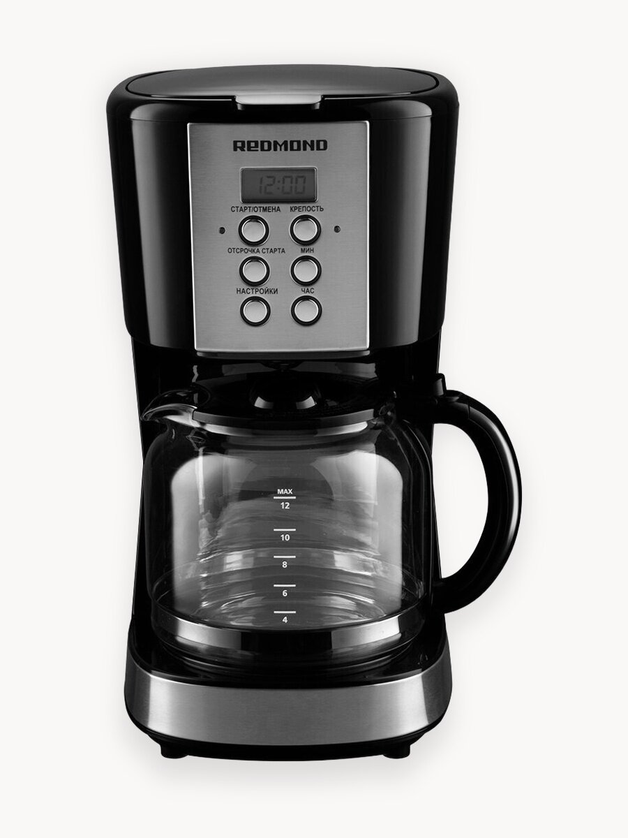 Кофеварка капельная редмонд CM705, кувшин 1,5 л, капля-стоп, отложенный старт, автоподогрев, многоразовый фильтр