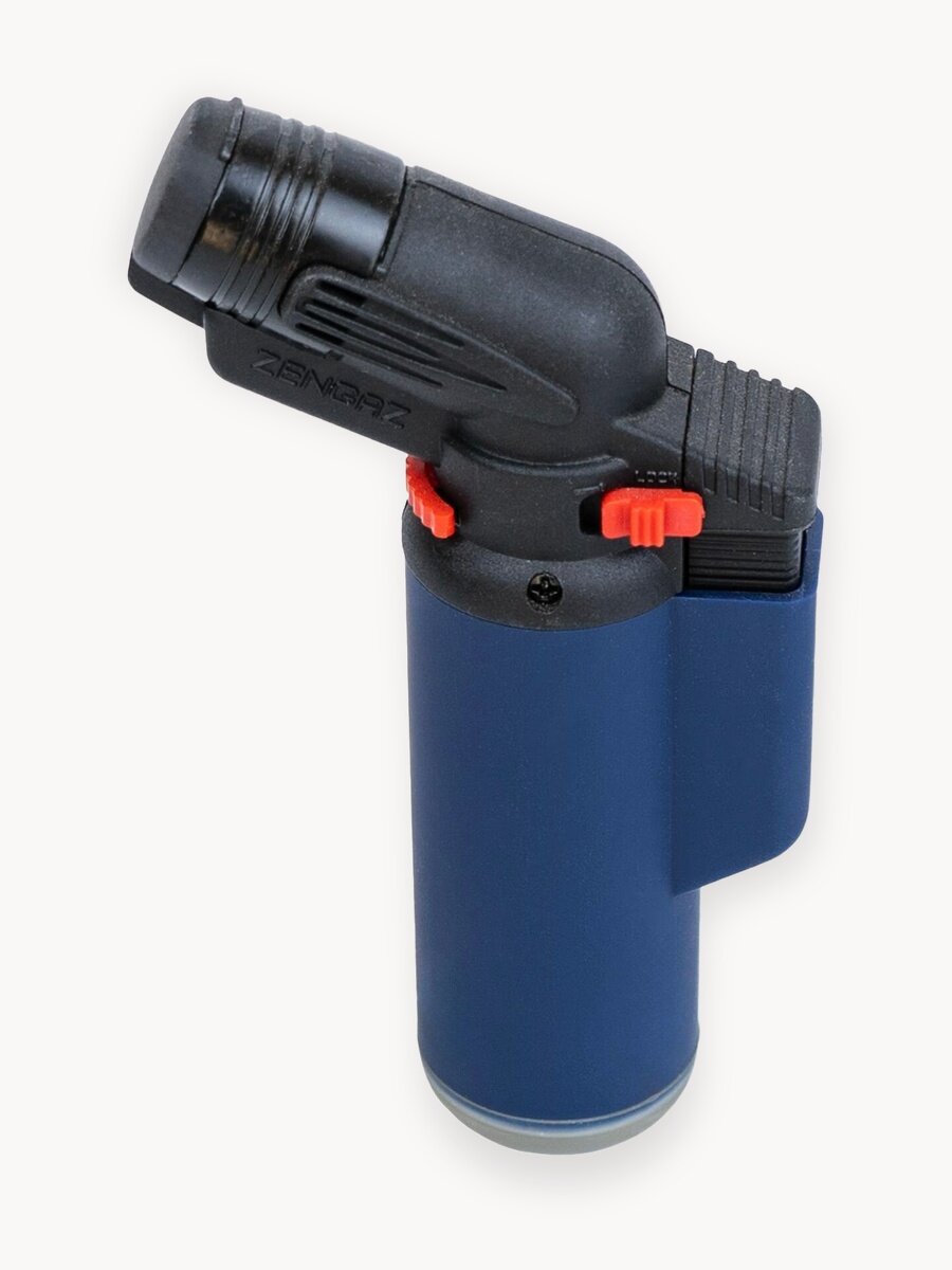 Газовая паяльная лампа "ZENGAZ" ZT-60, пьезоподжиг, регулятор пламени, синяя.