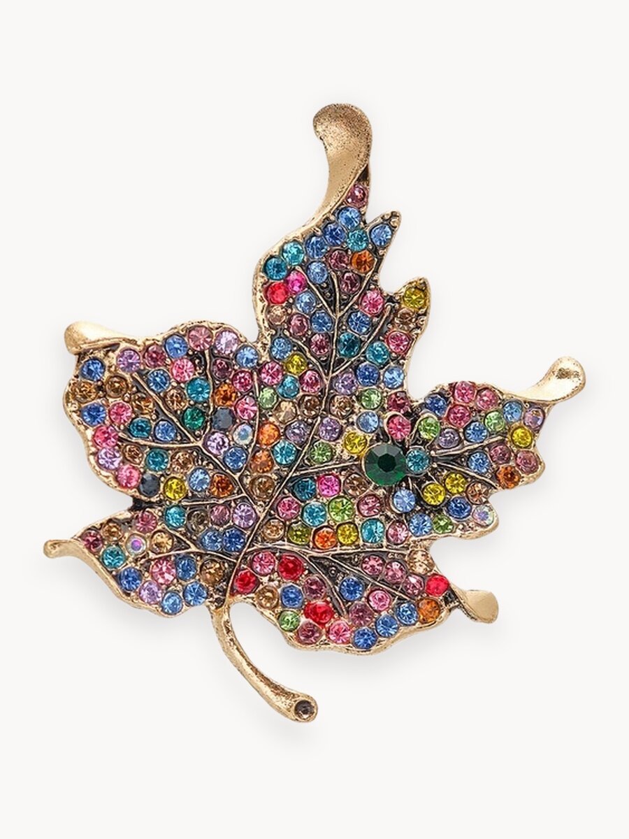 Брошь, стразы