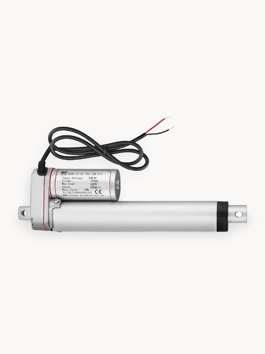 24 В Линейный привод 500Н 50 кг 20 мм/с ход 15 см Привод для открывания окон и дверей