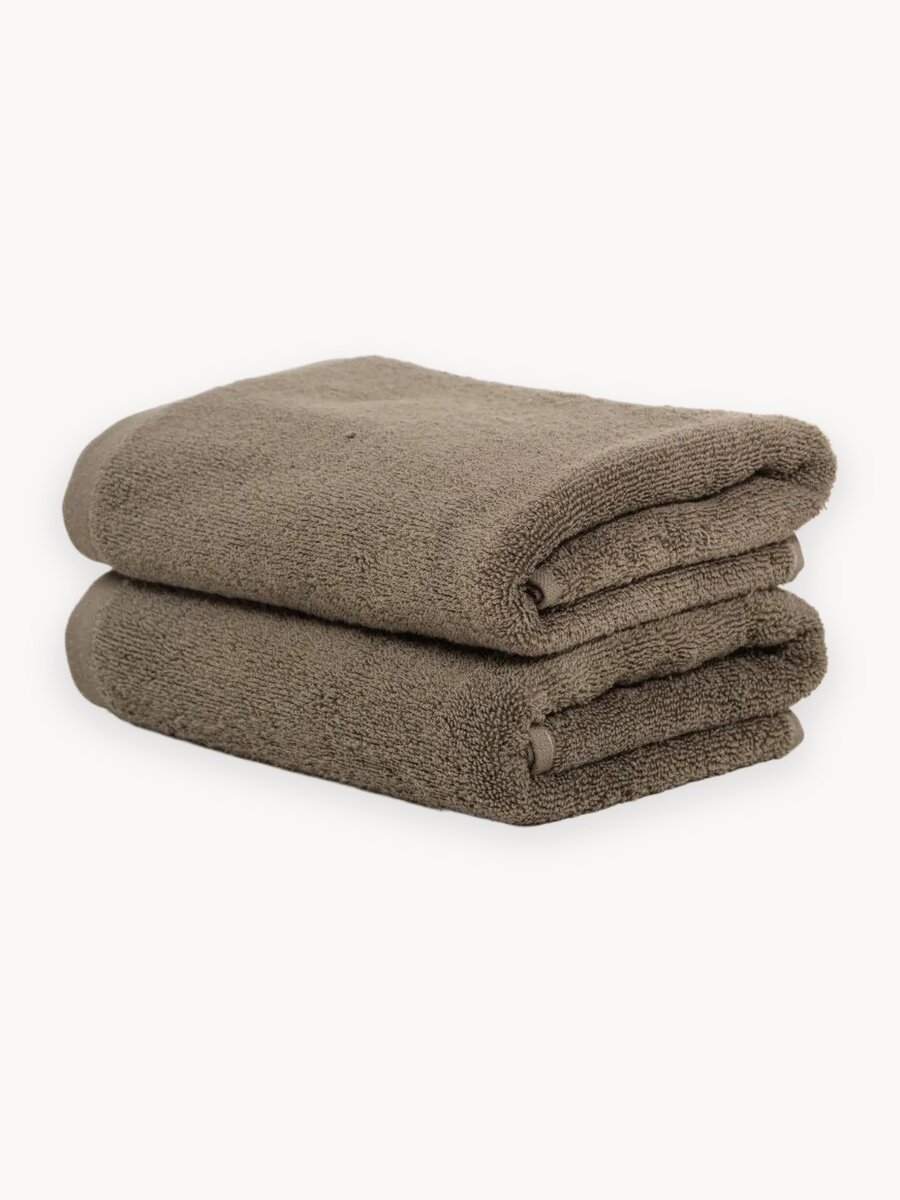 Полотенце махровое Ночь Нежна"Classic" 50*90см - 2шт цвет зеленый, набор полотенец махровых