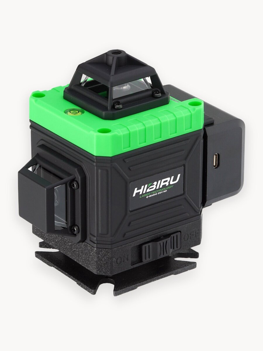 Лазерный уровень 4D HIBIRU Q-Basic 201 зеленый луч(нижний и верхний горизонт)