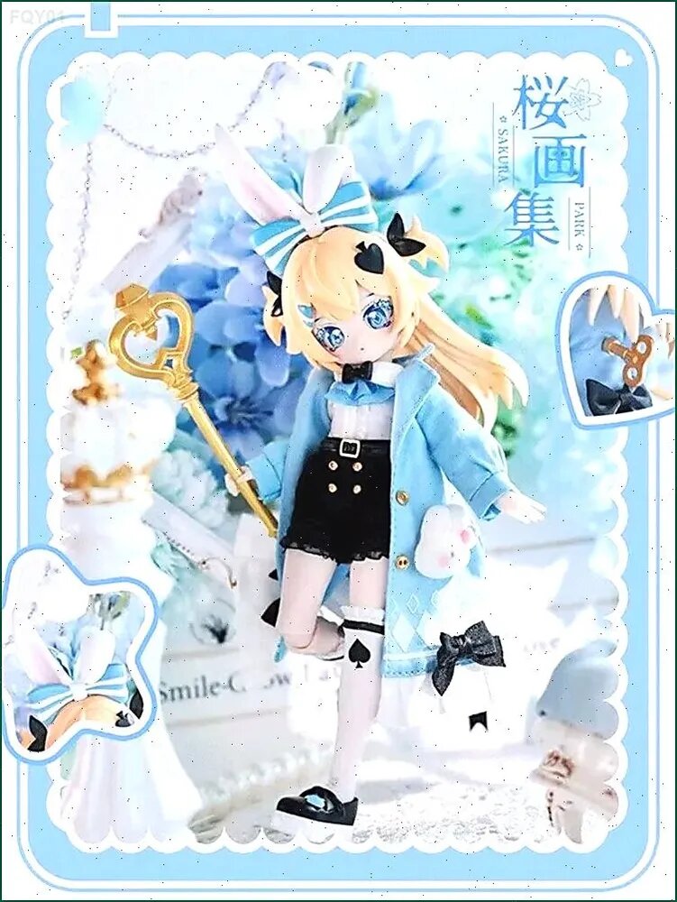 Реконструкция видения BJD кукла 1/12, темно-синий