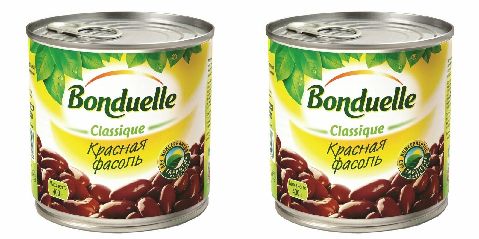 Bonduelle Овощные консервы Фасоль красная, 400 г, 2 шт