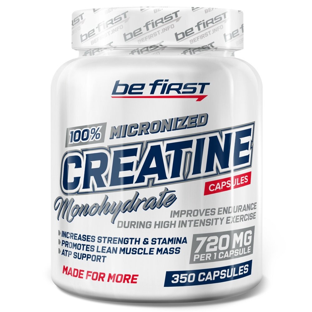 Креатин Be First Creatine Monohydrate Capsules, 350 капсул