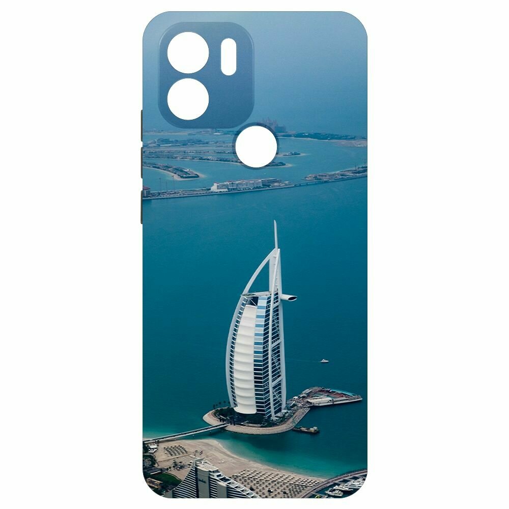 Чехол-накладка Krutoff Soft Case ОАЭ, Бурдж-эль-Араб для Xiaomi Redmi A1+ черный
