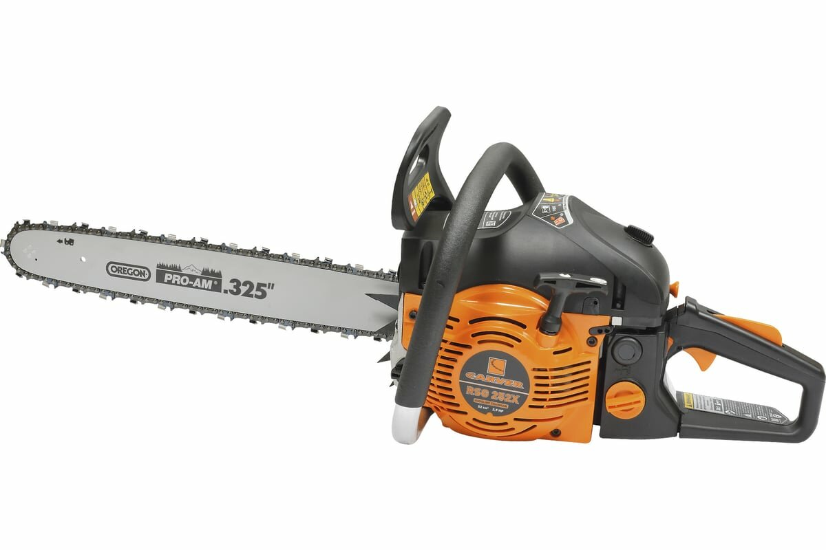 CARVER Пила бенз. RSG 252Х картон (Шина 18" Oregon 188PXBK095, Цепь Oregon 21BPX072) 01.004.00055