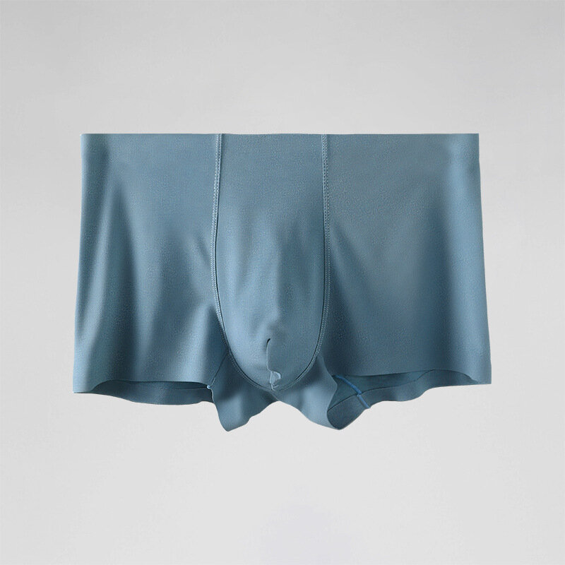 Нижнее белье, мужское, трусы-боксёры, джинсово-синие, размер L