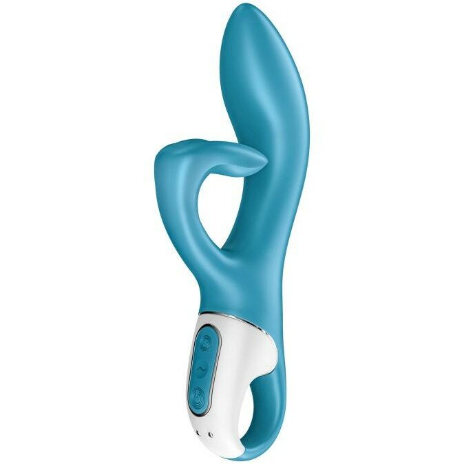 Нереалистичный вибратор Satisfyer Embrace me, синий
