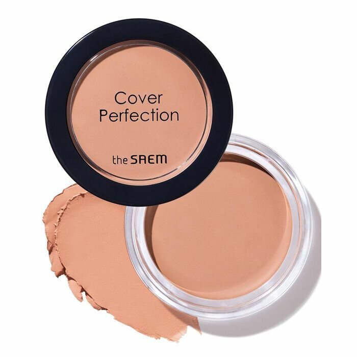 The Saem Консилер-корректор цветной Cover Perfection Pot Concealer, оттенок Peach Beige