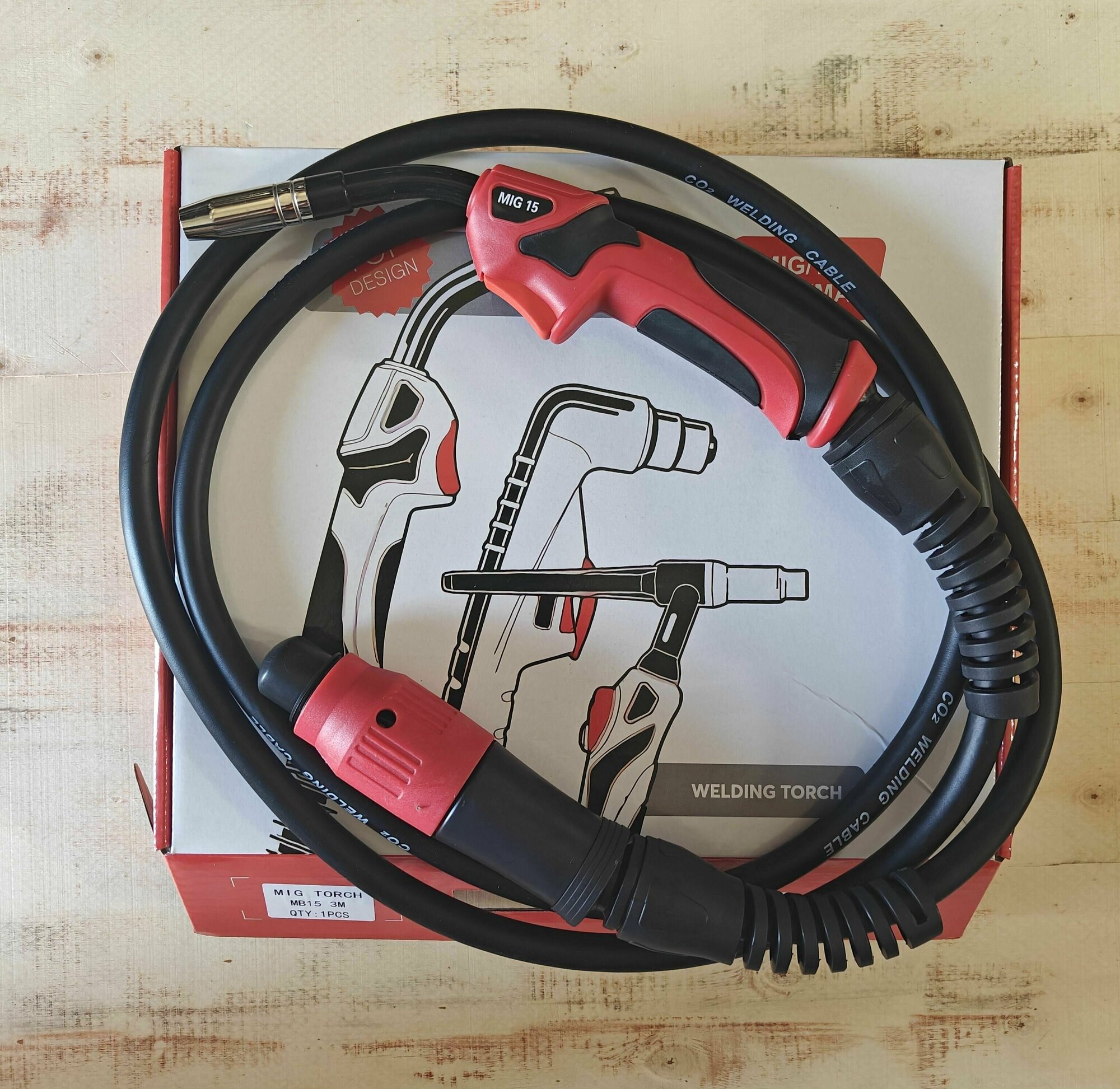 Горелка MIG MB-15AK 3м евро TORCH