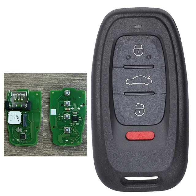 KEYECU XSADJ1GL VVDI 315 МГц 433 МГц 868 МГц Умный пульт дистанционного управления для Audi A6L Q5 A4L A8L Keyless Go P/N: 754J Fob board and shell, 868MHZ