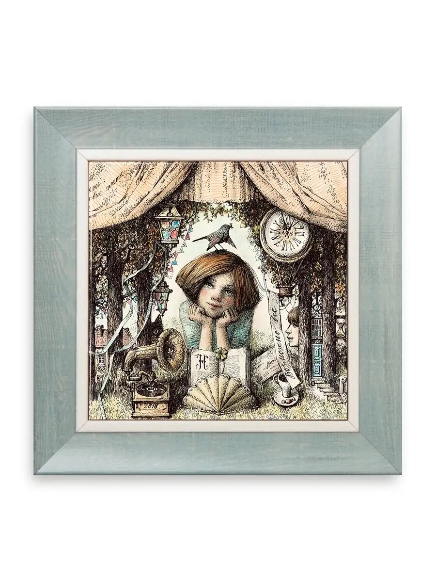 Картина на стену с ангелом.