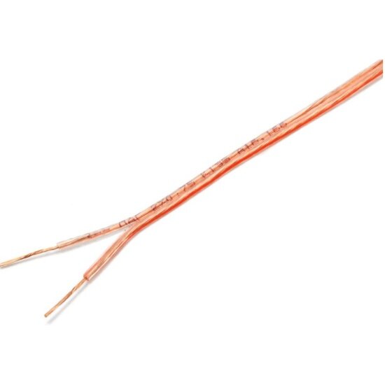 Кабель акустический Cablexpert CC-TC2x0,75-20M, прозрачный, 20 м, бухта