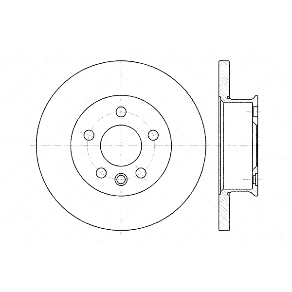 STELLOX 6020-4746-SX (23-0427, 230427, 26296-PA070) диск тормозной передний, VW t4 90-96 (Комплект 2 штуки)