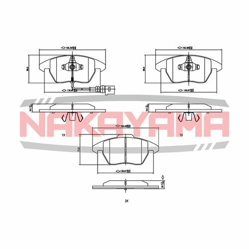 Колодки тормозные дисковые Nakayama HP8039NY
