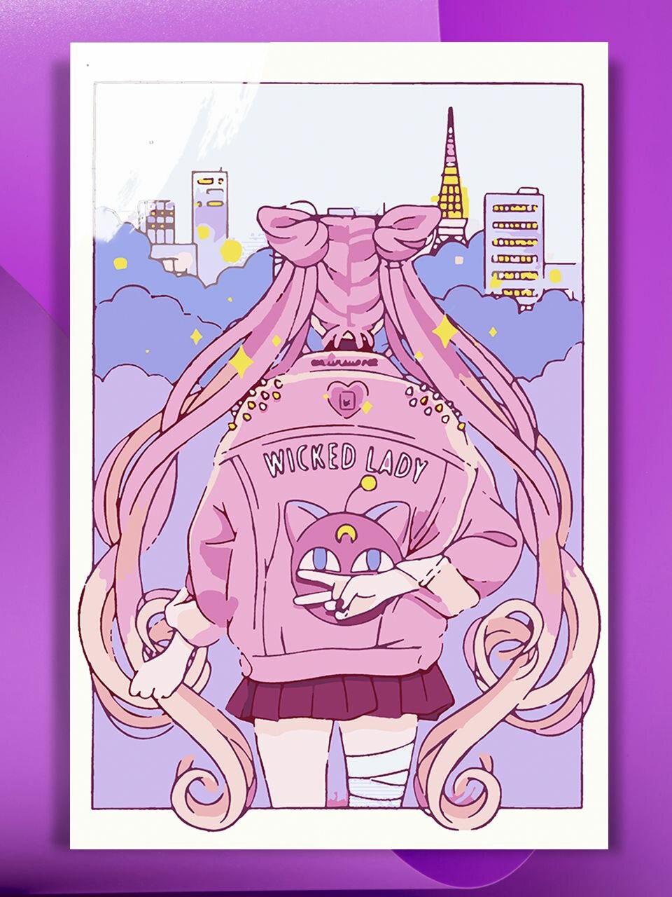 Картина по номерам на холсте Sailor Moon - Wicked Lady, 40 х 60 см