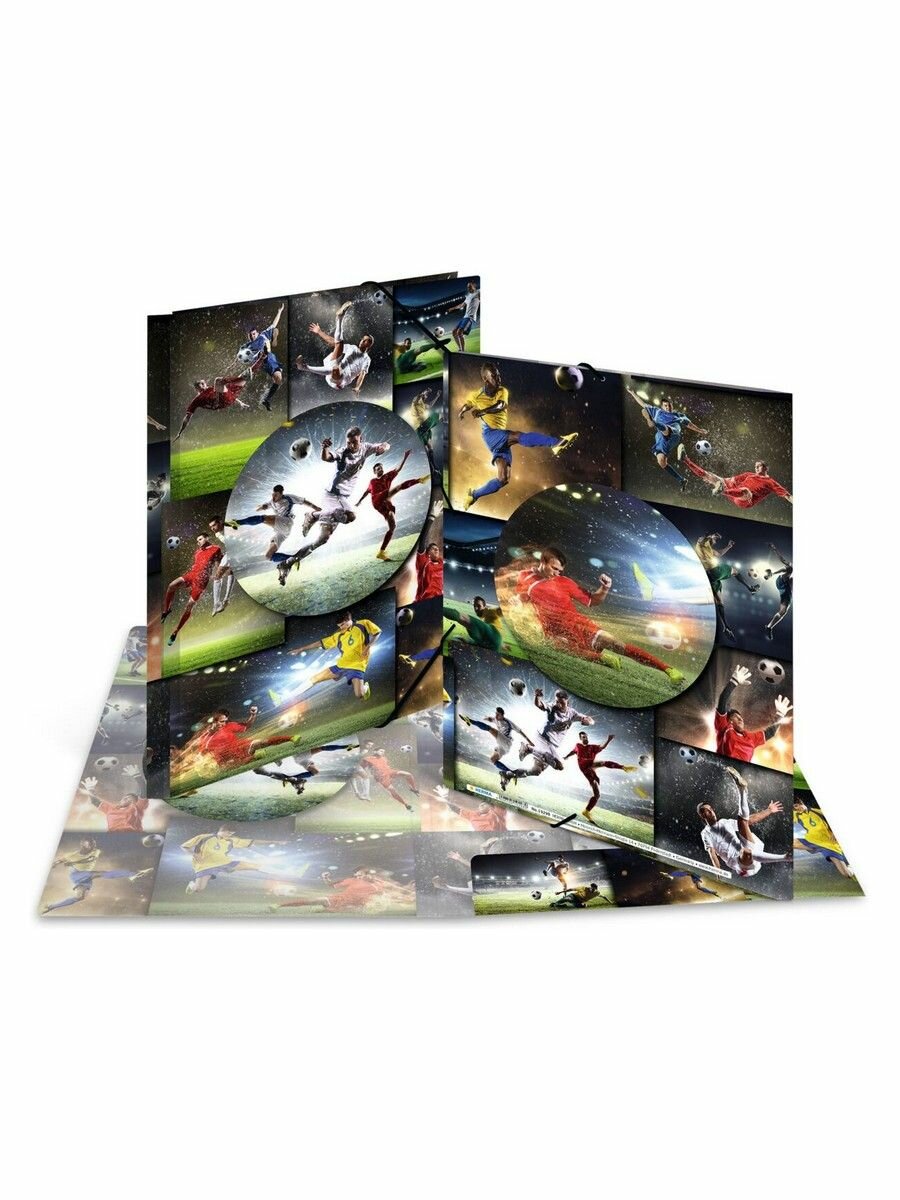 Папка для документов картон А4 на резинке