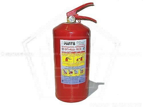 Огнетушитель оп-4 (4кг, металл. закачной, с манометром) ярпожинвест
