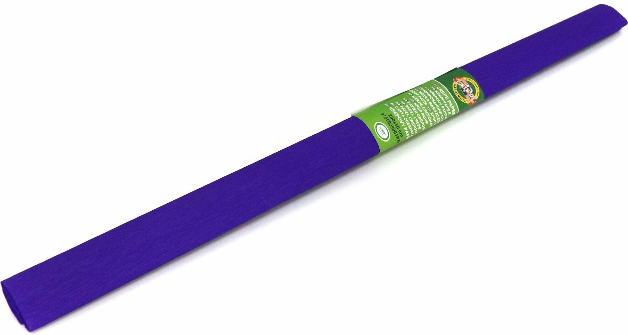 Бумага гофрированная в рулоне, темно-сиреневая