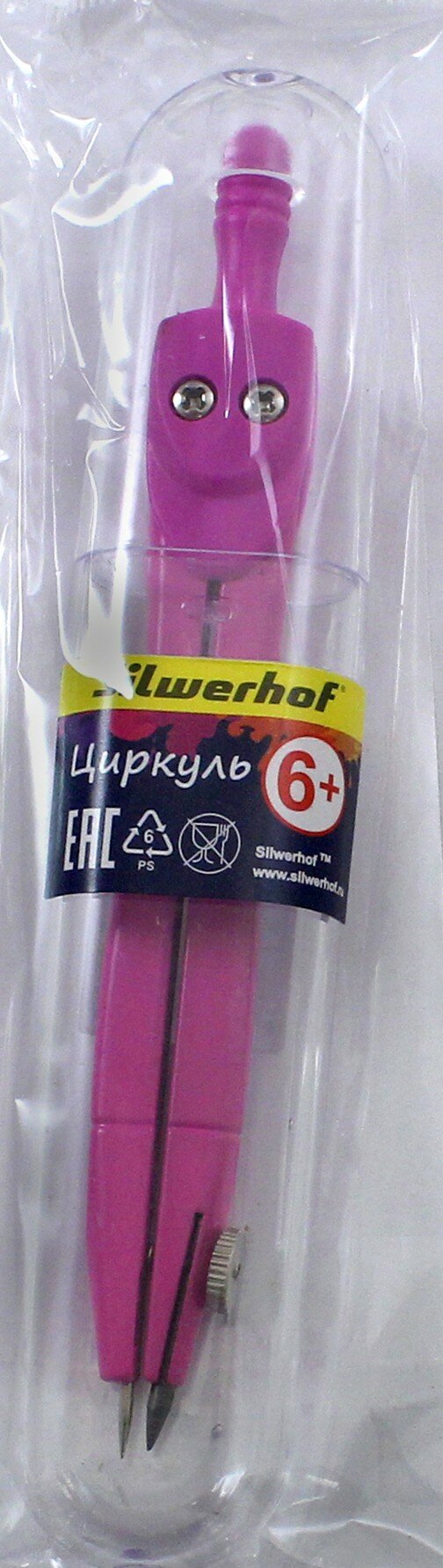 Циркуль металлический, 11 см "Цветландия" ассортимент (540122)