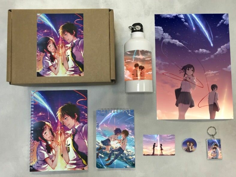 Бокс по аниме Твоё Имя, Your Name №4, Товары с вашими картинками