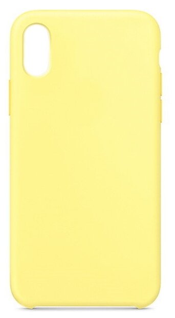 Силиконовый чехол для iPhone XS Max Silicone Case / Защитный чехол для мобильного телефона / Защитный силикон кейс для смартфона / Желтый / Yellow