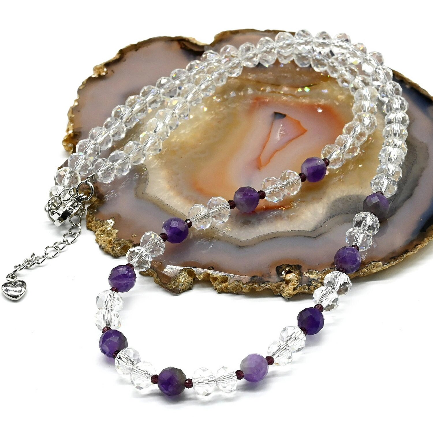 Бусы, аметист