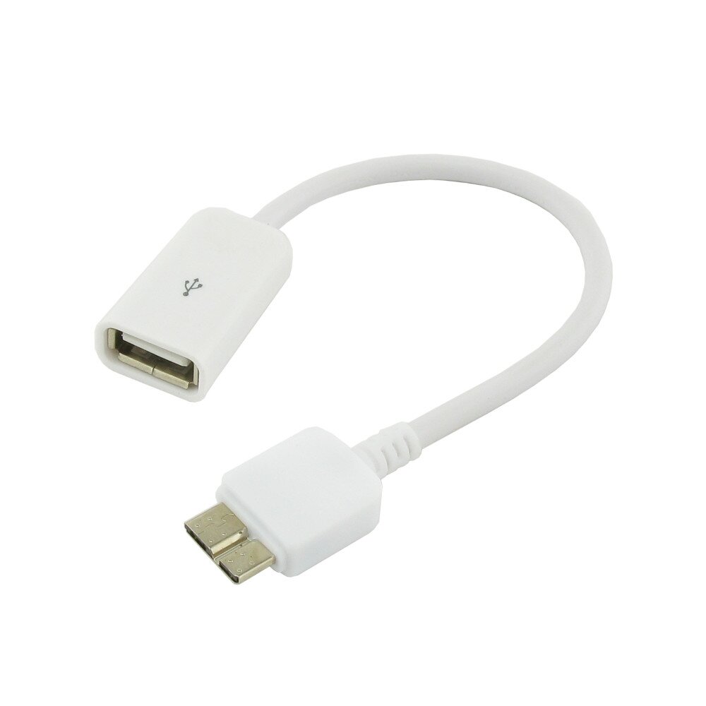 Переходник Micro USB 3.0 тип B (9pin M) -> USB A (4-pin F) (OTG-кабель)