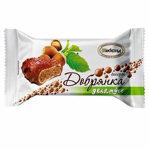 Конфеты десерт Добрянка Делямусс Фундук, 2 упаковки по 500 гр, Акконд