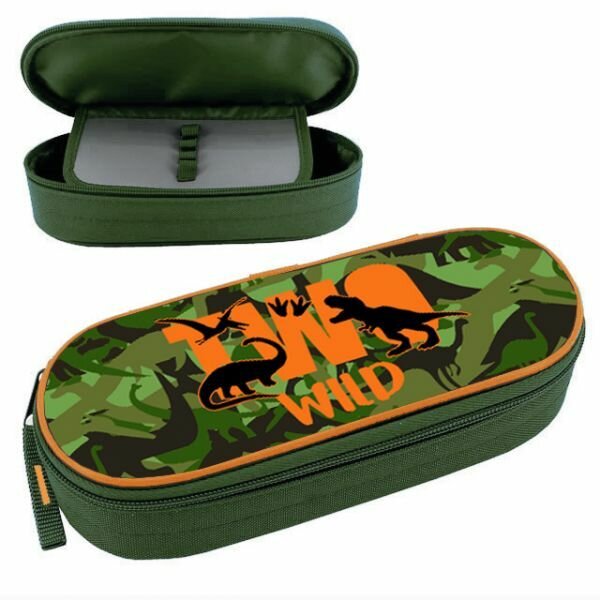 Пенал школьный "Дино камуфляж" одно отделение