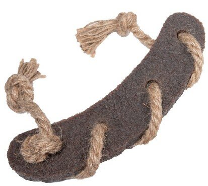 GIGWI Игрушка для собак Сосиска c веревкой из экорезины, серия GUM GUM DOG ECO (85005) 21,5см