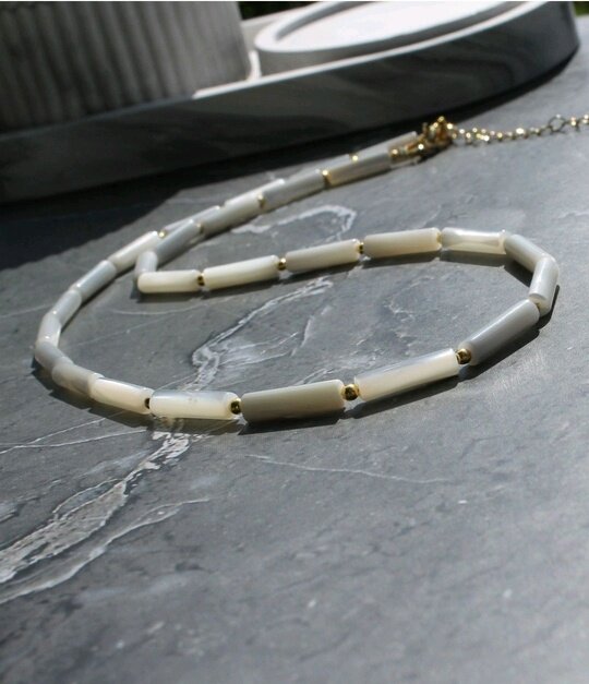 Бусы, перламутр