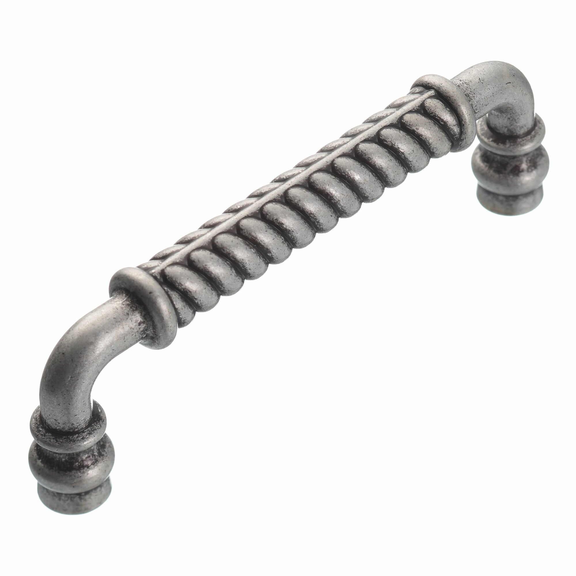 Ручка мебельная скоба GIUSTI LINEA DECOR WMN825.096.00E8 блестящее винтажное серебро