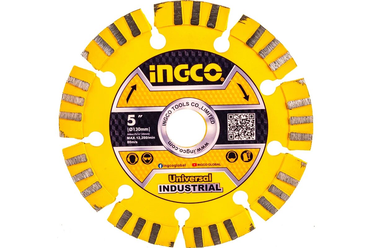 INGCO Диск алмазный сегментированный 130 мм DMD011301