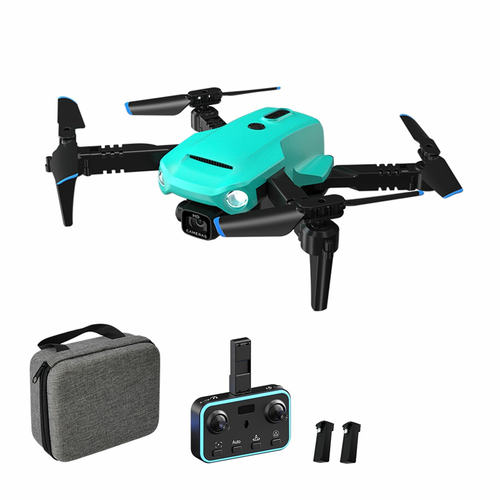 Пульт дистанционного управления Мини-дрон с двойной камерой Складной дрон без
