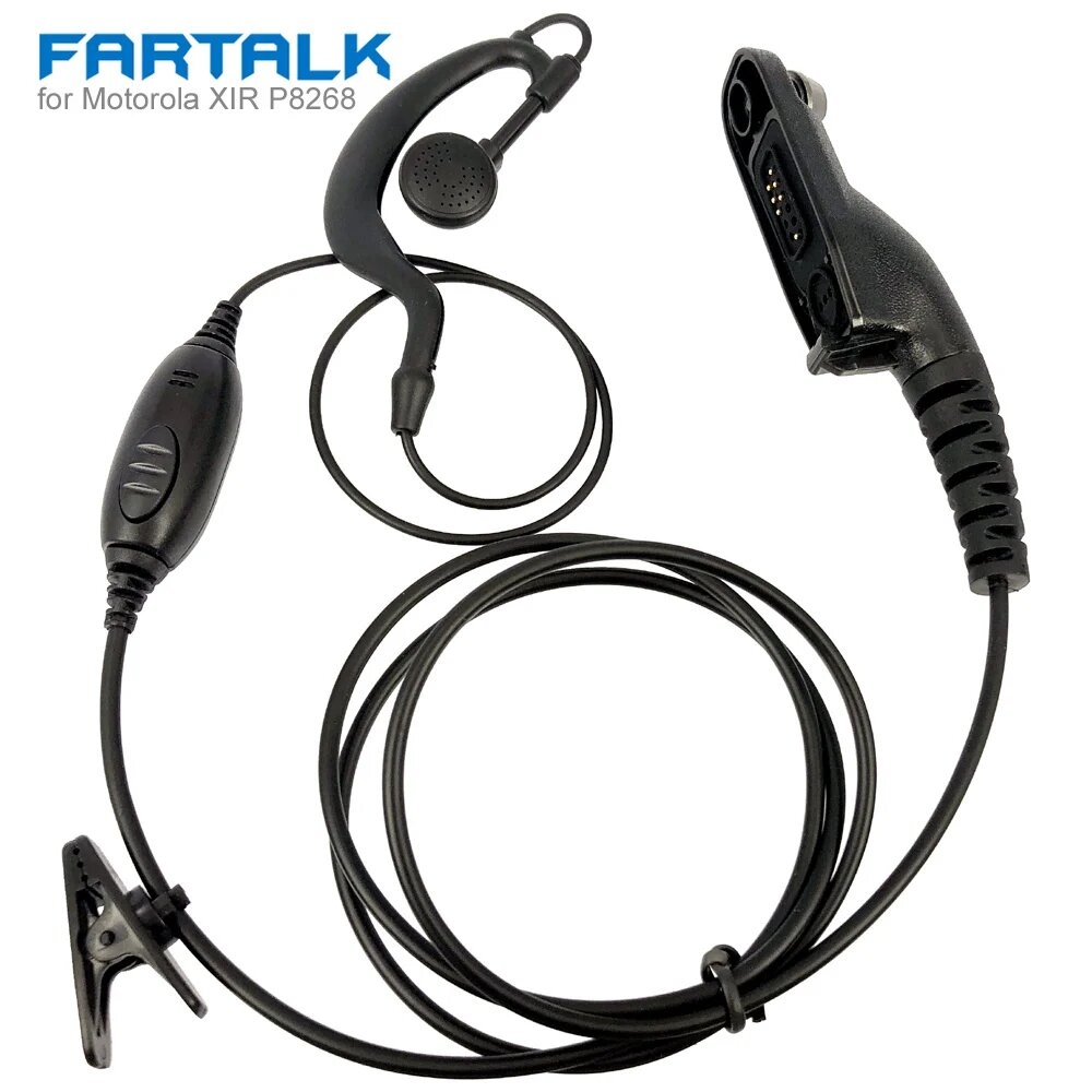 Гарнитура PTTT с микрофоном для рации Motorola Xir P8268 P8668 APX6000 APX7000 APX7000 DP3400 DP4400 DP4800 DP4800 DGP6150