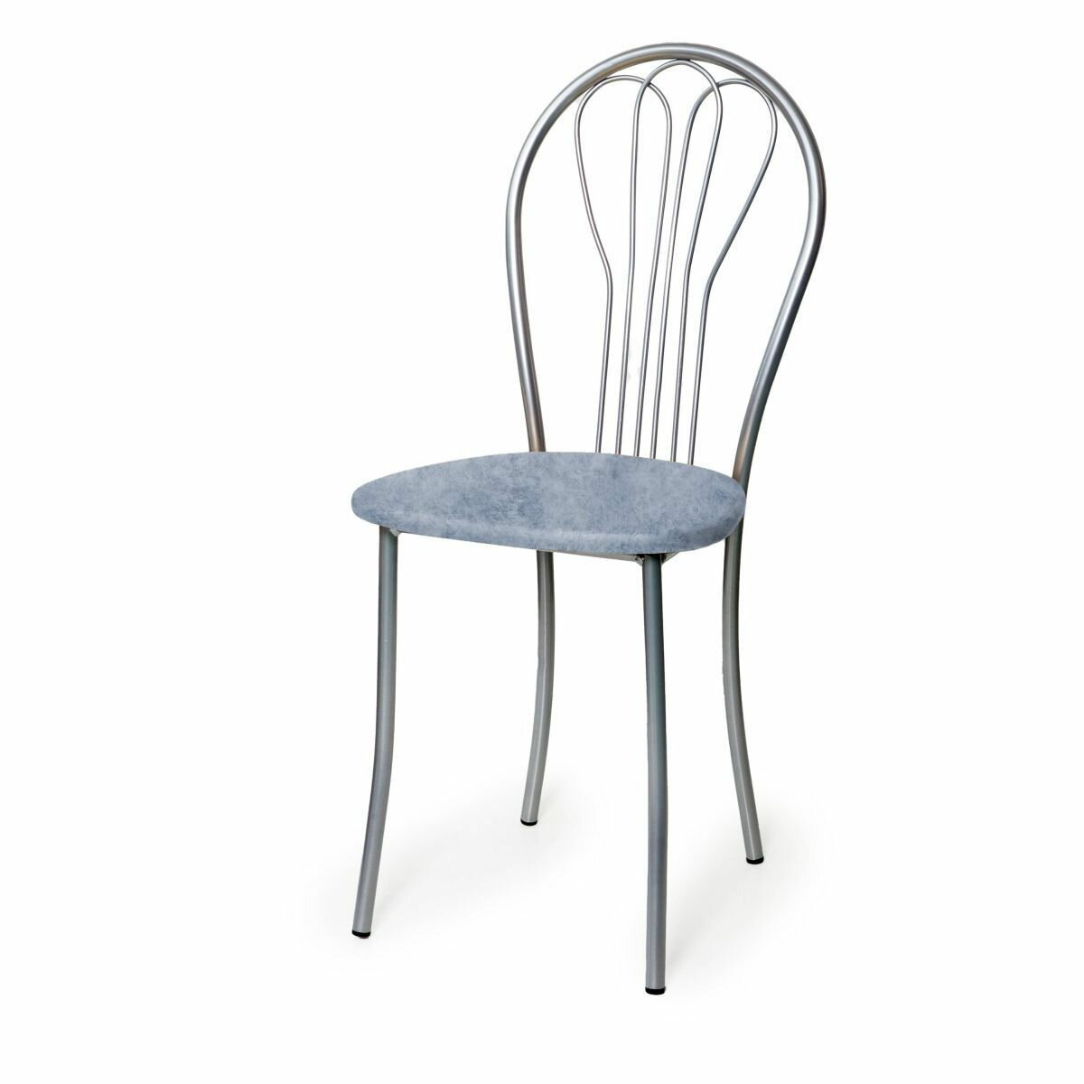 Стул - металлокаркас "ромашка" (окрас металлик) велюр Лагуна (Бител)