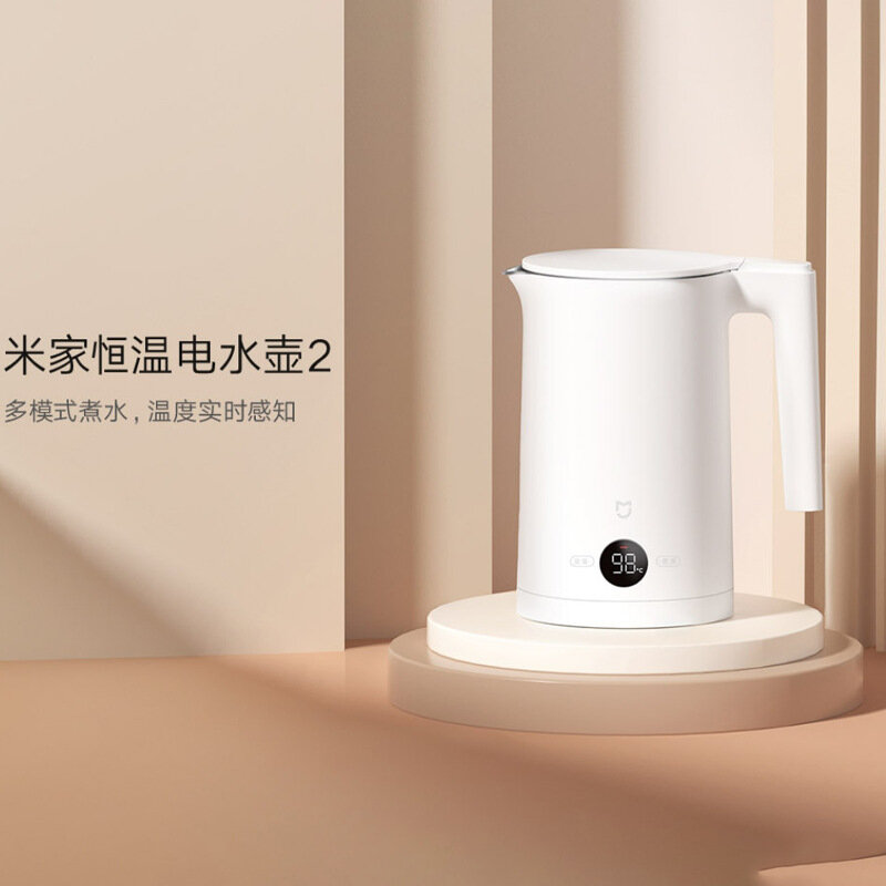 Электрический чайник Xiaomi Mijia с постоянной температурой, 2 режима, многоступенчатое управление температурой, реальное цифровое отображение, долговечная изоляция