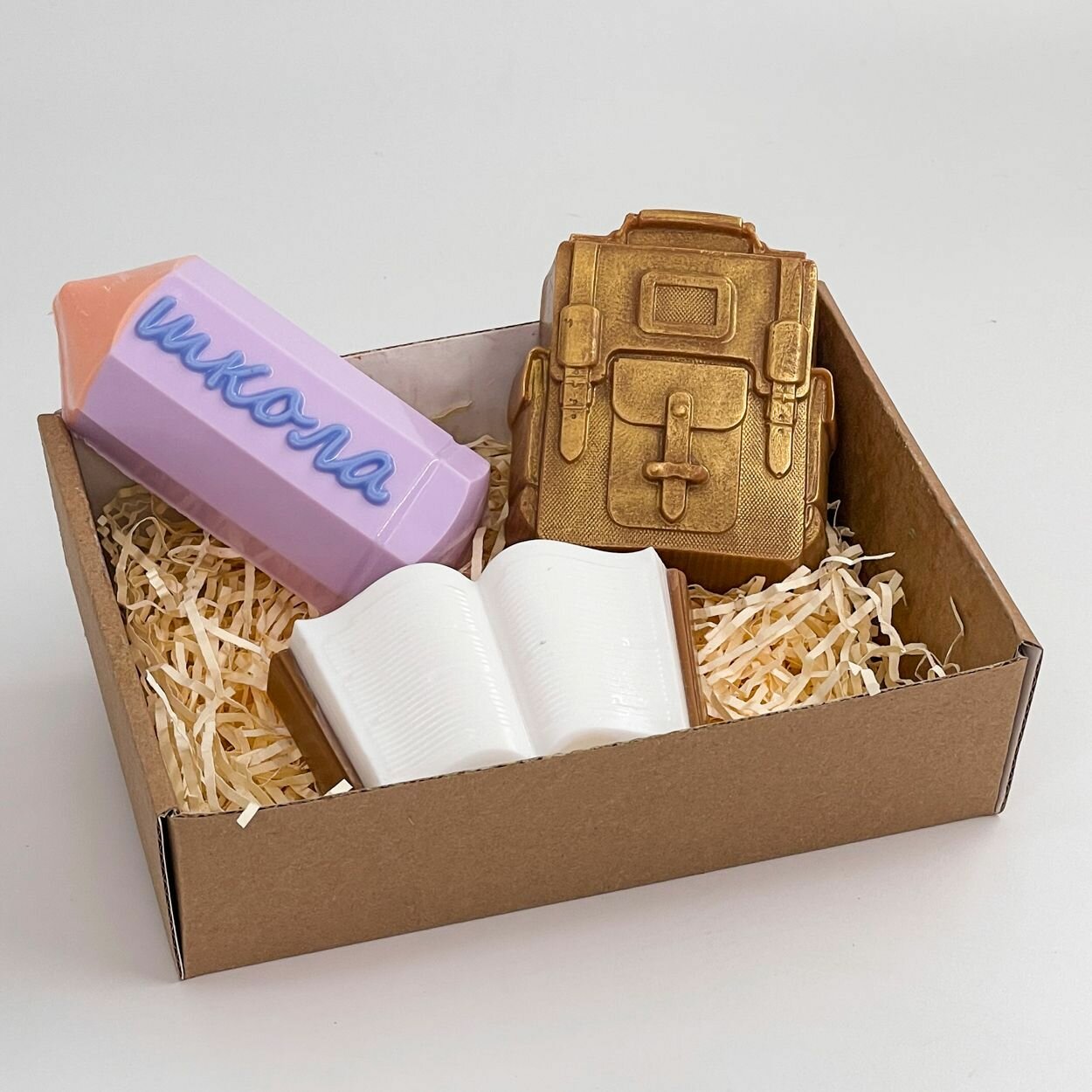 Набор пластиковых форм для мыла и шоколада Первокласснику!