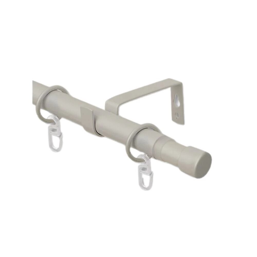 Карниз настенный металлический однорядный раздвижной Телескоп 160-300 см d16/19 мм сталь матовый (170.596)