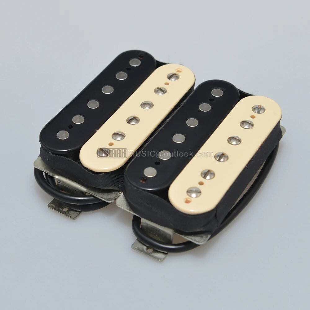 Waaah GB Style Alnico II Bridge Humbucker Pickup Черный Белый Зебра Zebra