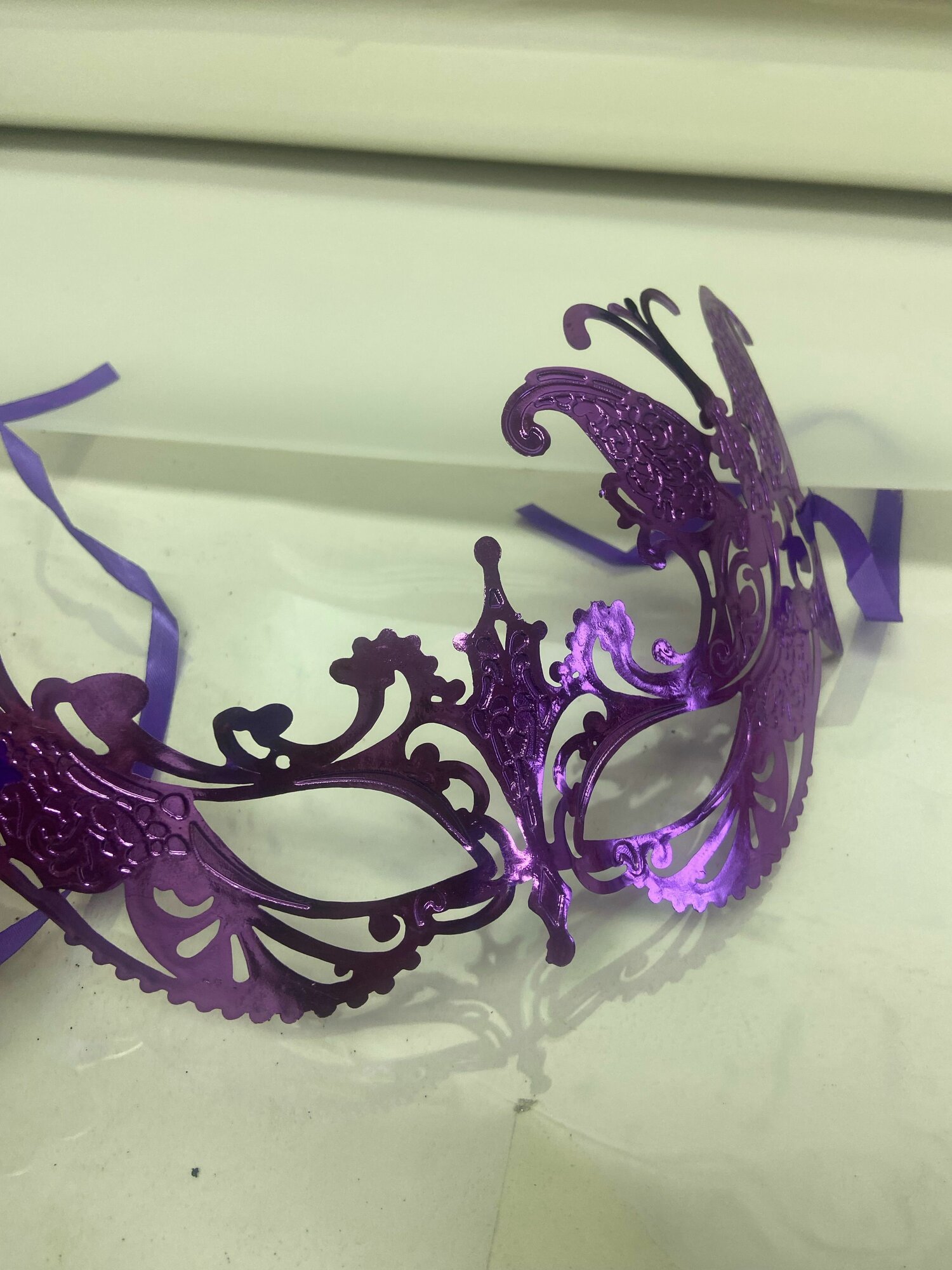 Карнавальная венецианская маскарадная маска Винтаж