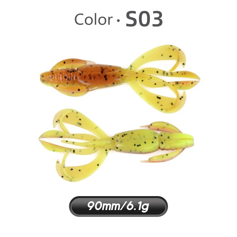 Мягкие приманки MEREDITH Crazy Flapper 10 шт. S03