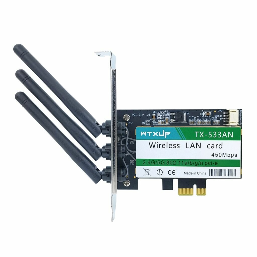 Двухдиапазонный беспроводной Wi-Fi-адаптер PCI-e 450 Мбит/с TX-533AN 633ANHMW 6300AGN для сетевой карты 6300 802.11N с антенной