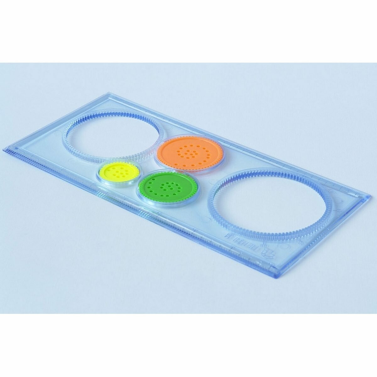 Линейка-спирограф 20см, пластиковая, 1шт.