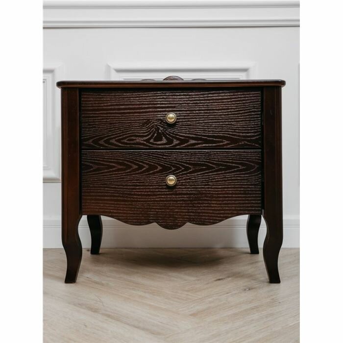 Тумбочка "Версаль" 2 ящика (орех)