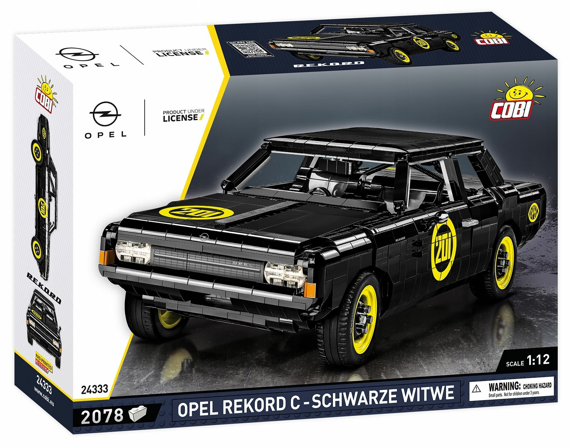 Конструктор пластиковый Cobi Opel Record C-Schwarze Witwe - Сборная модель Опель Рекорд - 2078эл. - Коби 24333