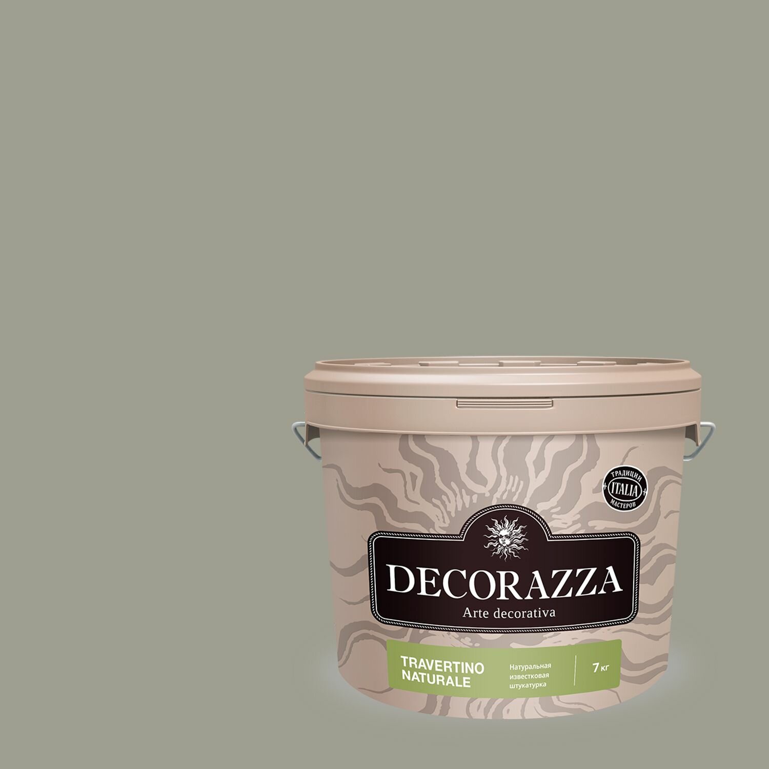 Декоративная известковая штукатурка с эффектом камня Decorazza Travertino Naturale (7кг) TRN 10-13